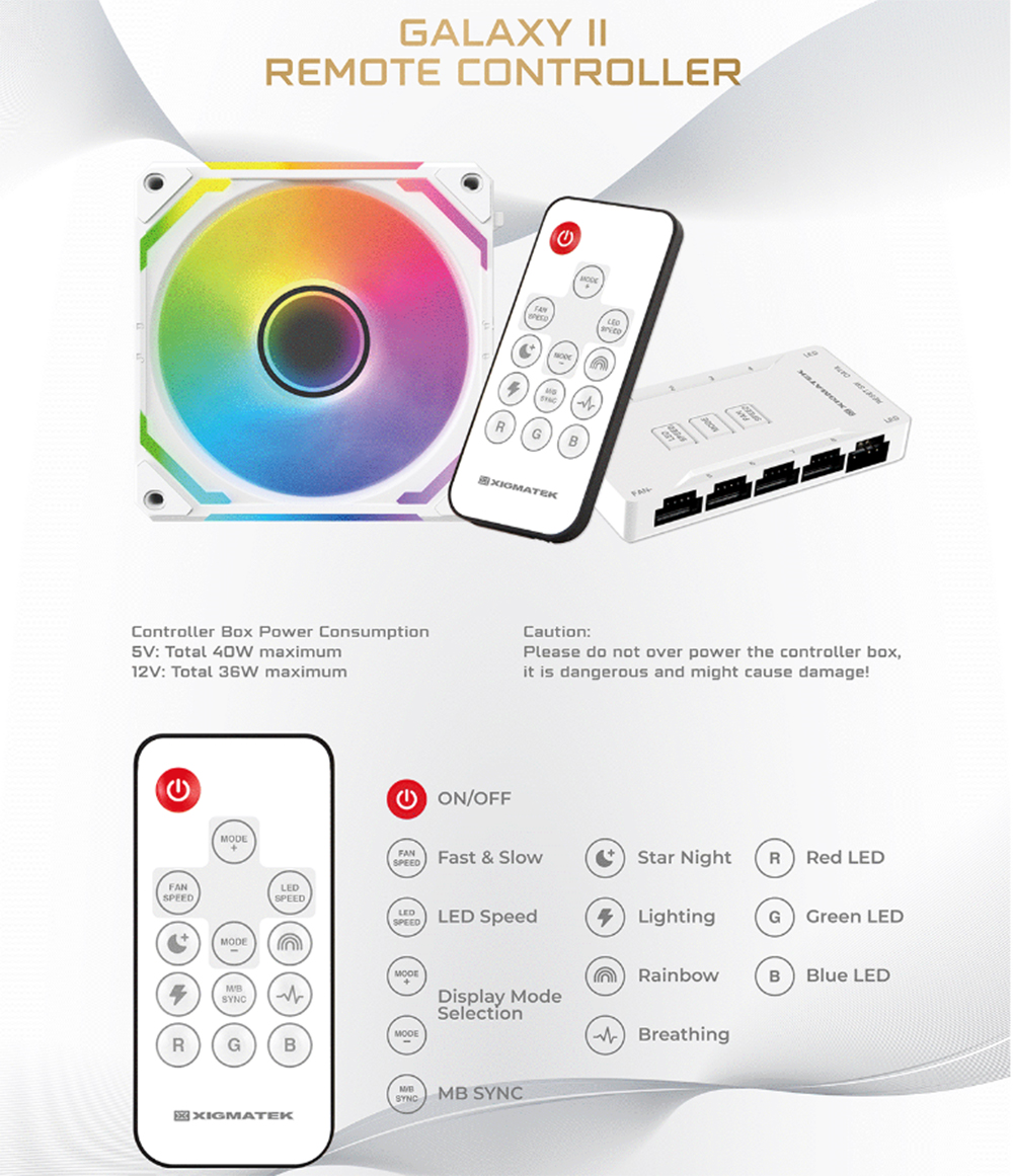 Quạt Tản Nhiệt Xigmatek STARLINK ULTRA ARCTIC ARGB
