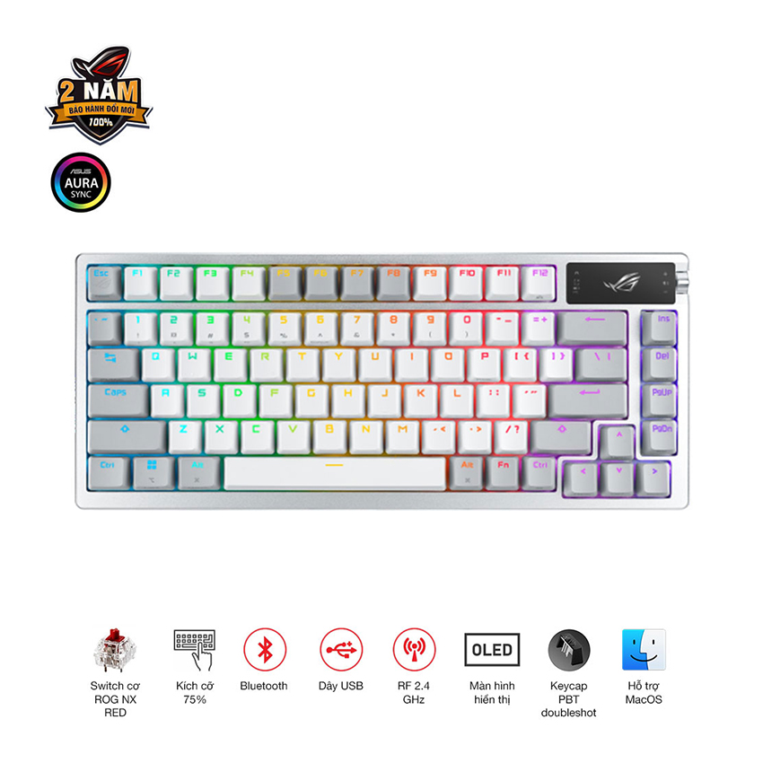 Bàn Phím Cơ ASUS ROG Azoth RGB Chính Hãng Giá Rẻ