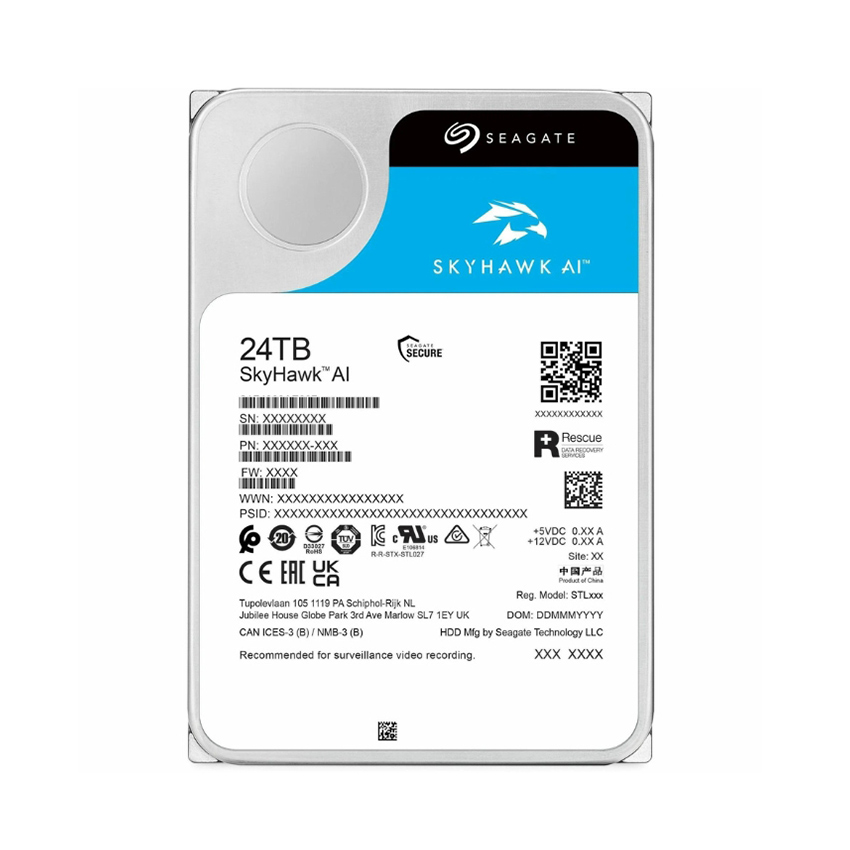 Ổ Cứng HDD Seagate SkyHawk AI 24TB ( ST24000VE002 )