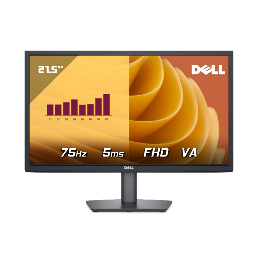 Màn Hình Dell E2225H 21.5 Inch FHD VA 75Hz 5ms Chính Hãng