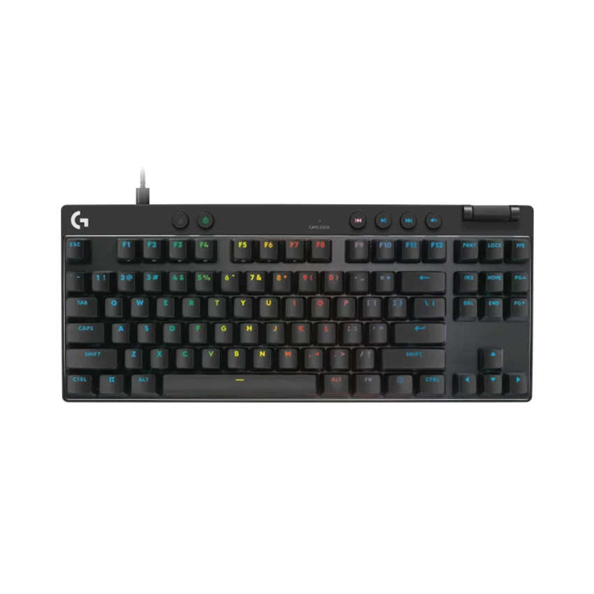 Bàn Phím Cơ Logitech G Pro X TKL Rapid (Black/ White/ Pink)