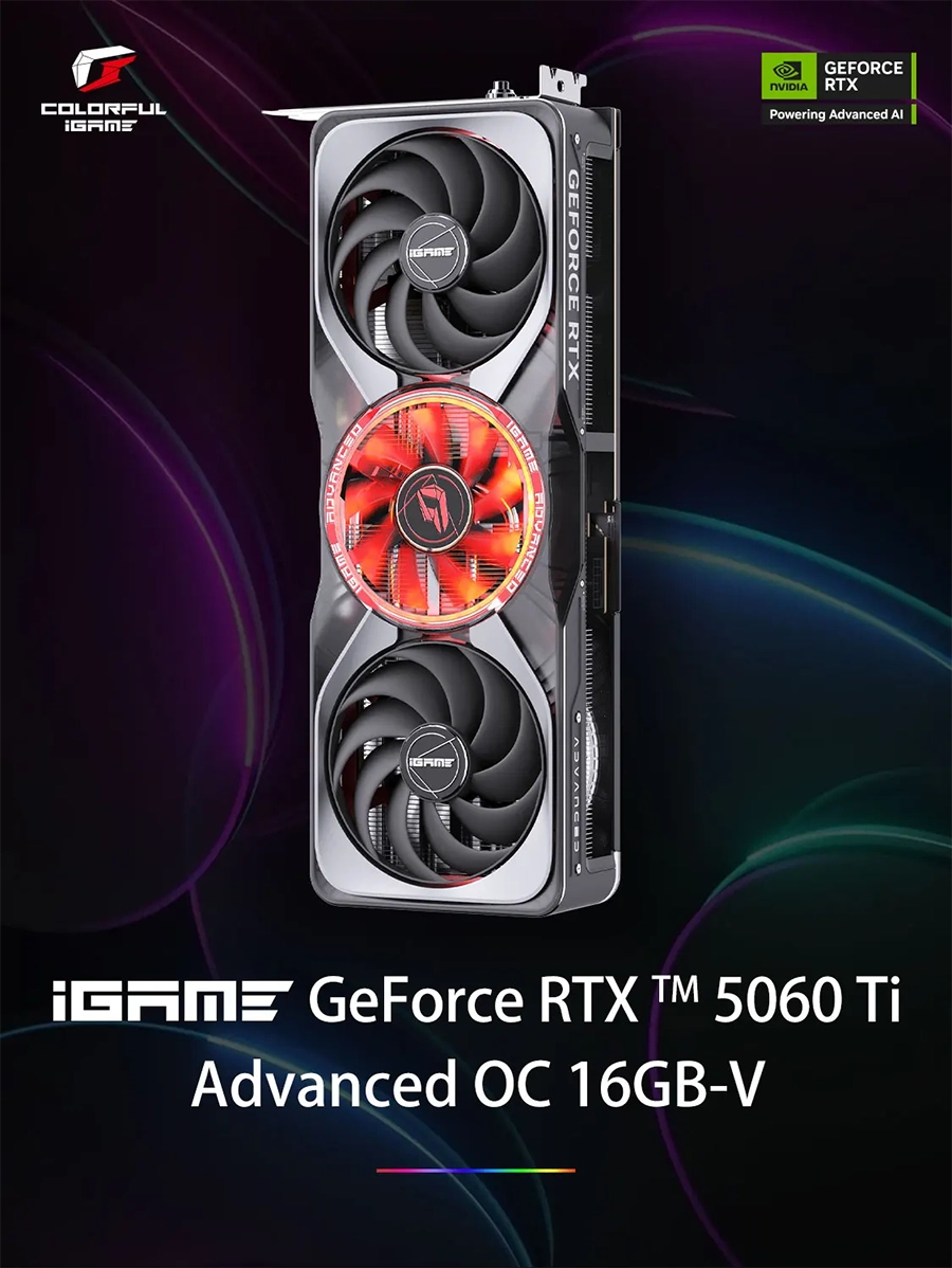VGA Colorful IGame RTX 5060 Ti Advanced OC 16GB-V | Giá Tốt