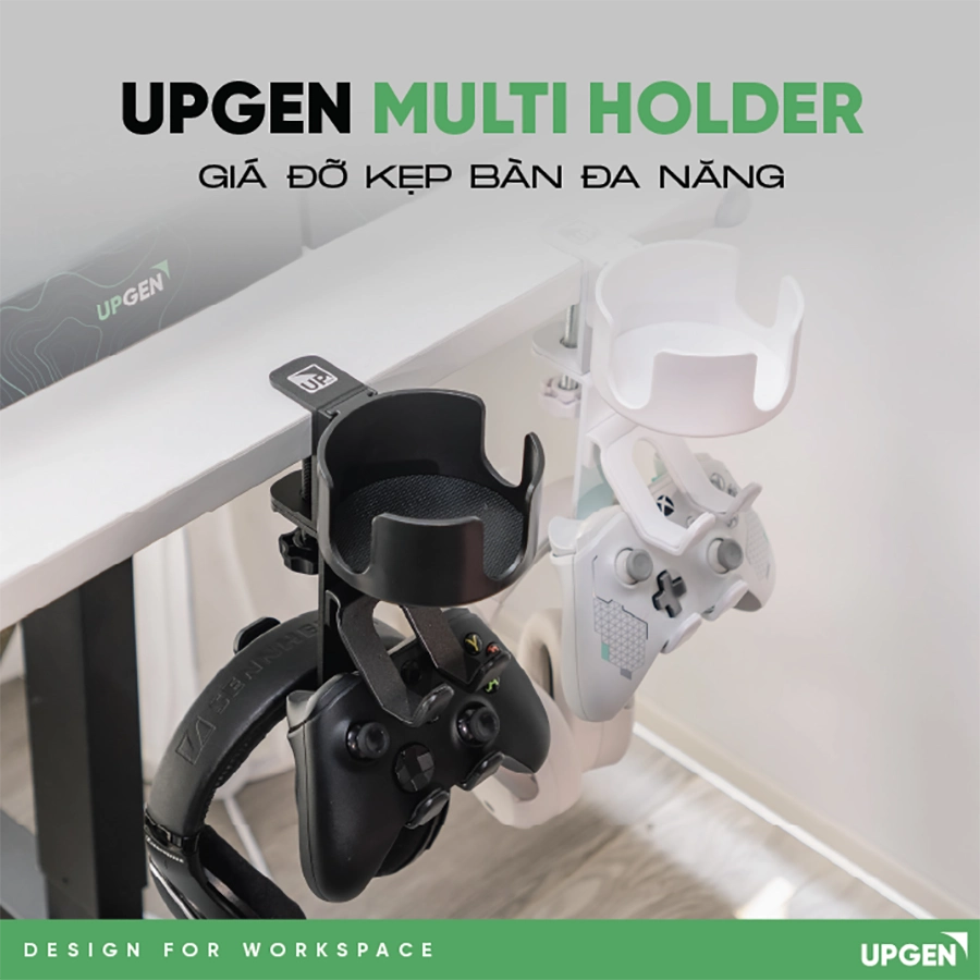 Giá đỡ cốc kẹp bàn UPGEN Multi Holder Đa Năng 4 Trong 1 (Đen/ Trắng) - VDStore - PC Gaming Gear ...