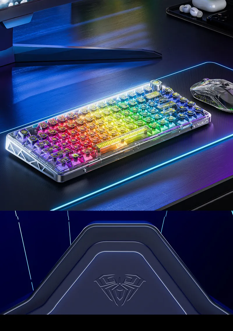 Bàn Phím Gaming AULA F81 Tri-mode | Chính Hãng