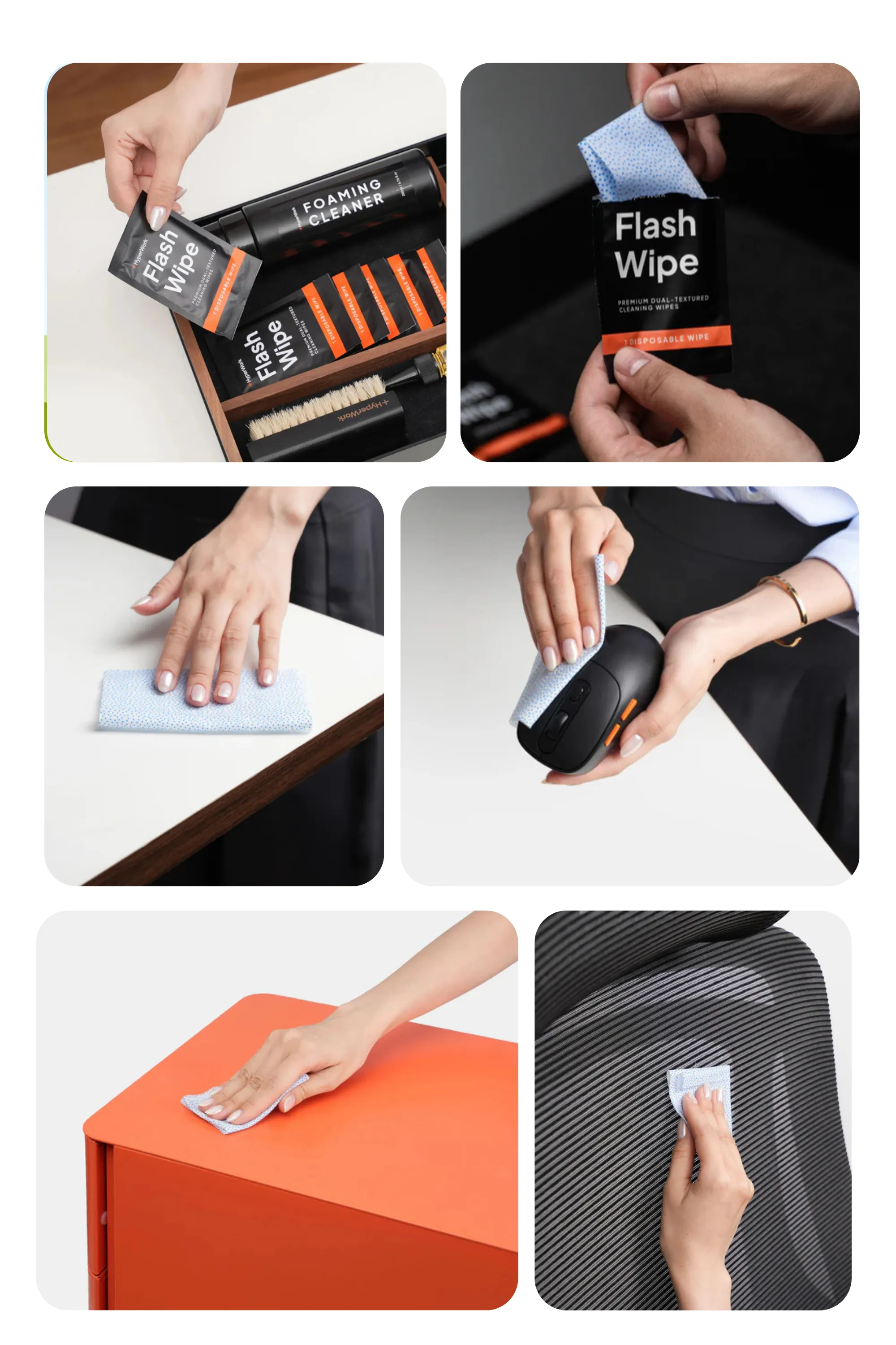 Khăn Làm Sạch Nhanh HyperWork Flash Wipe HPW-C03
