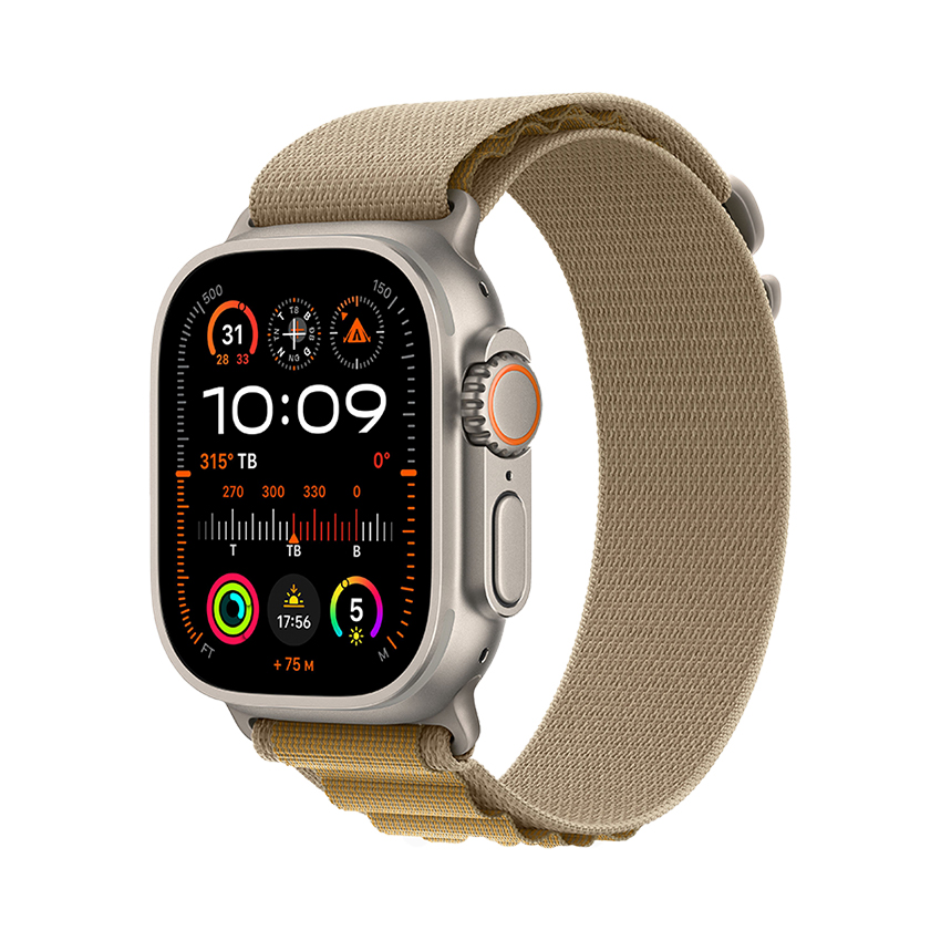 Đồng Hồ Apple Watch Ultra 2 GPS Cellular, Mặt Natural Titanium 49mm ...