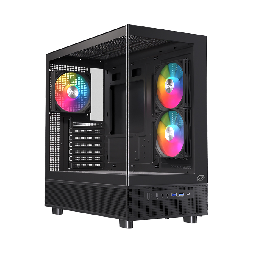 Vỏ Case EINAREX Prisma S500 Core (Mid Tower, Black)