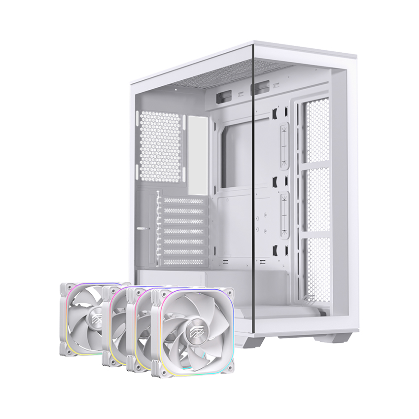 Vỏ Case EINAREX Prisma S700 RGB (Mid Tower, White)