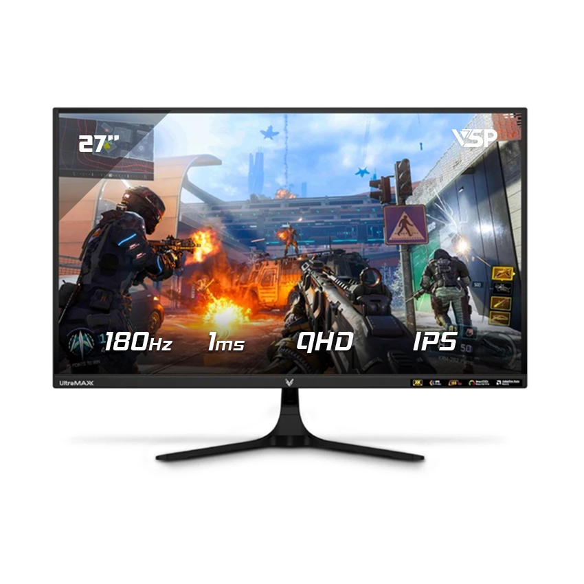 Màn Hình VSP G2718Q1 27 Inch 2K QHD IPS 180Hz 1ms Đen