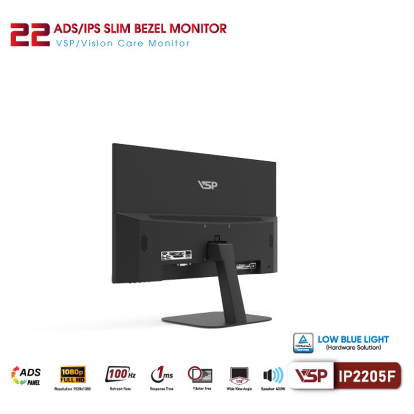 Màn Hình VSP IP2205F 21.4 Inch FHD IPS 100Hz 1ms Đen