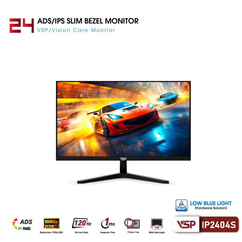 Màn Hình VSP IP2404S 24 Inch FHD IPS 120Hz 1ms Đen