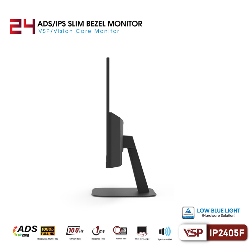 Màn Hình VSP IP2405F 24 Inch FHD IPS 100Hz 1ms Đen