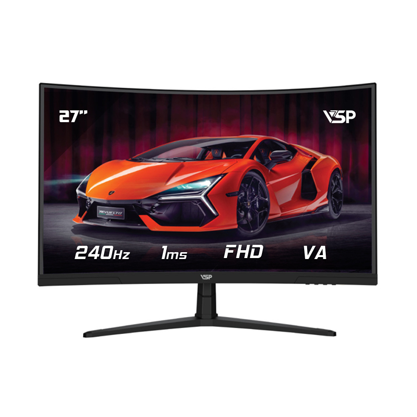 Màn Hình Cong VSP VG2724FC1 27 Inch FHD VA 240Hz 1ms Đen